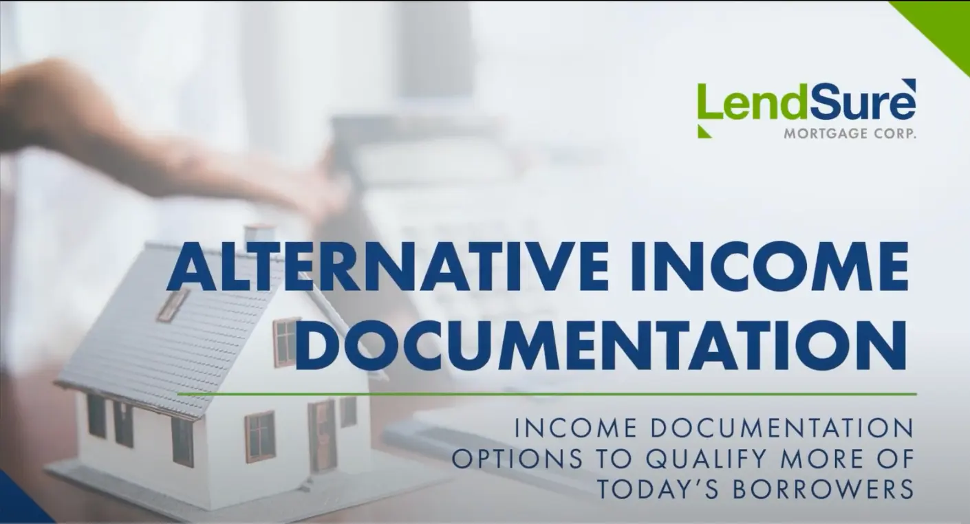 Alternative Income Documentation Webinar